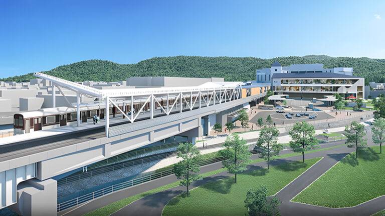 【箕面市】北大阪急行電鉄 箕面萱野駅の建設状況 2024年2月 | URBAN NOTES -トシノヲト-