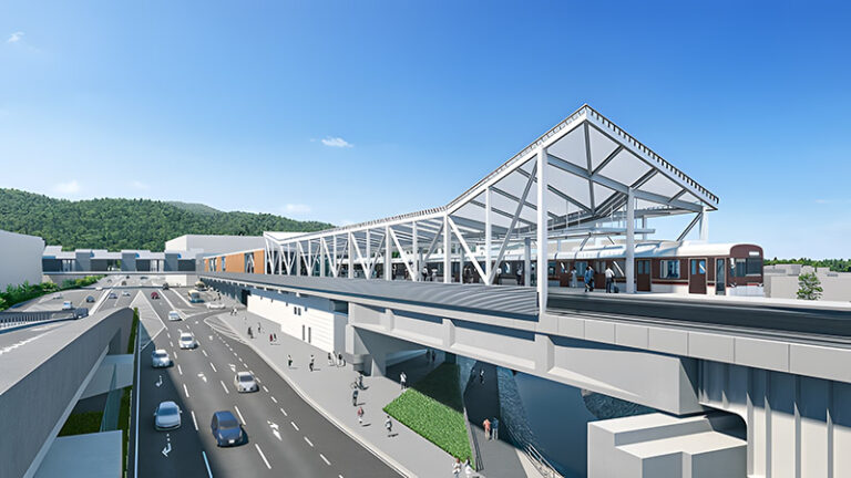 【箕面市】北大阪急行電鉄 箕面萱野駅の建設状況 2024年2月 | URBAN NOTES -トシノヲト-